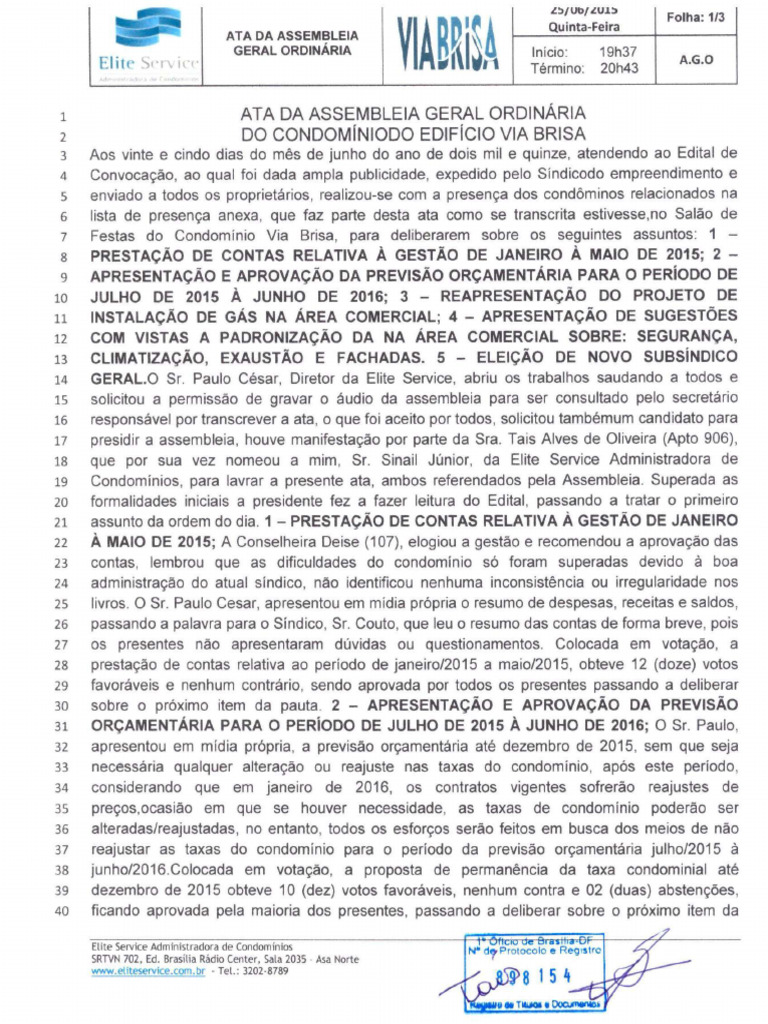 Ata 25 06 2015 CVB | PDF