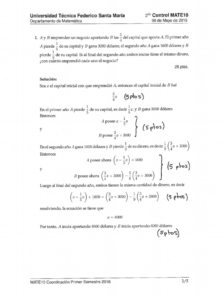Control2 Mate10 PautaconPuntaje | PDF