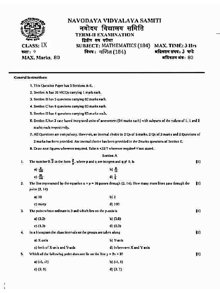 Class Ix Math Term Ii | PDF