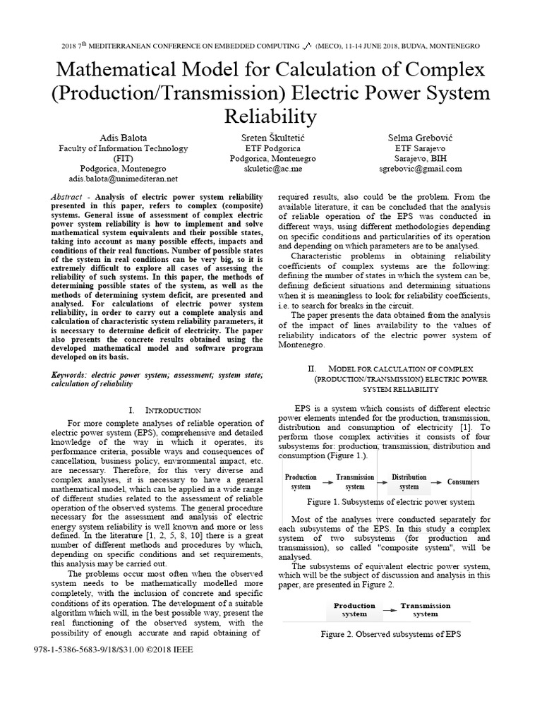 Balota 2018 | PDF | Reliability Engineering | System