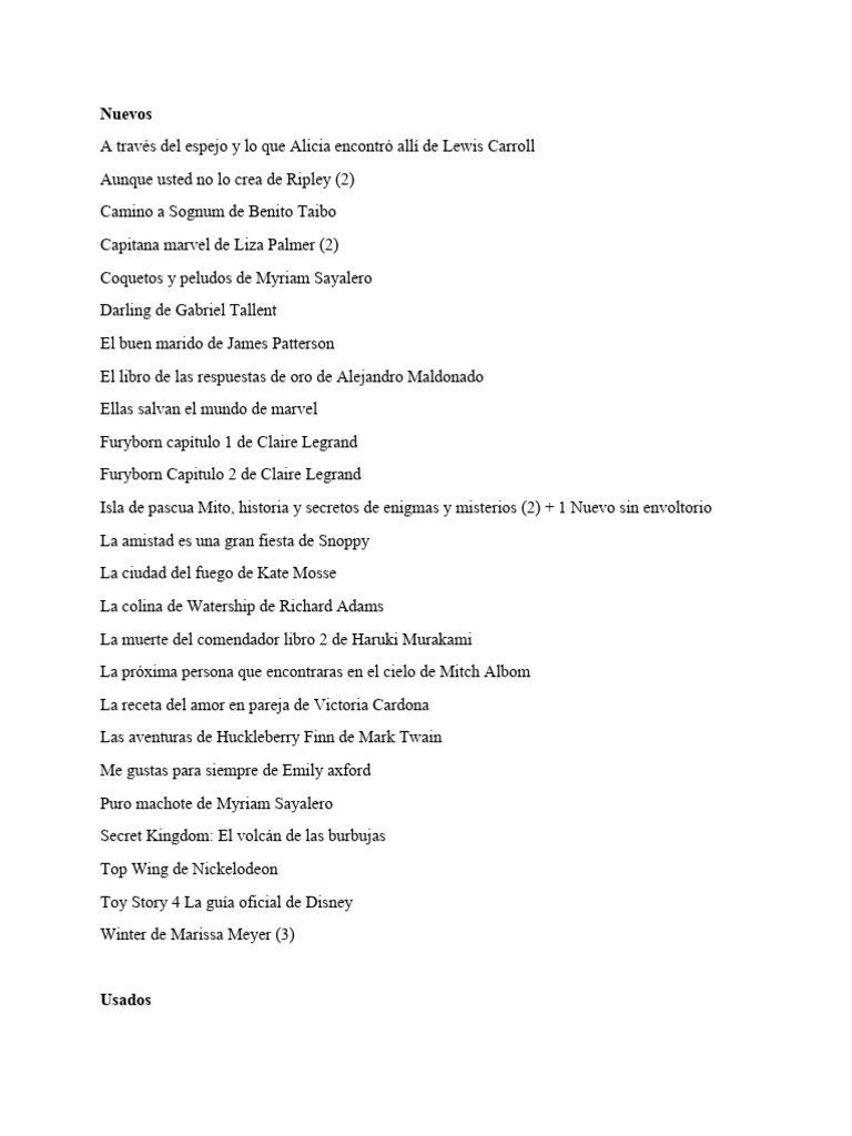 Formato Libros | PDF