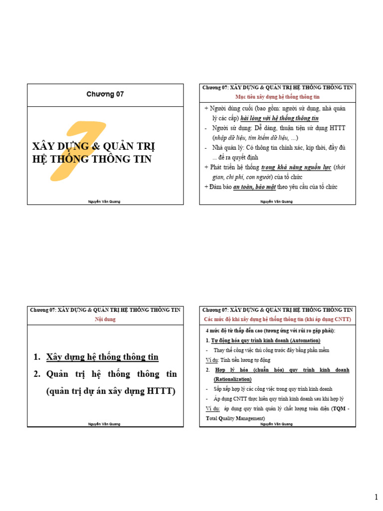 CHG 07 - Xay Dung - Quan Tri He Thong (Compatibility Mode) | PDF