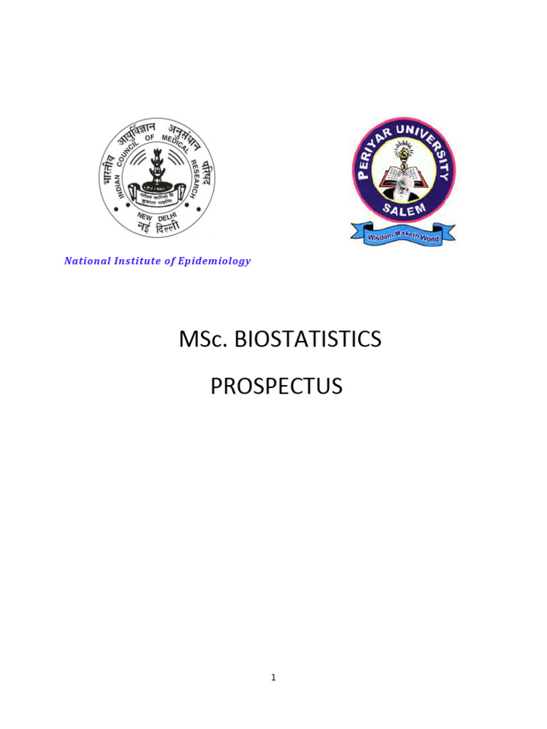 MSC Prospectus | PDF | Logistic Regression | Linear Regression