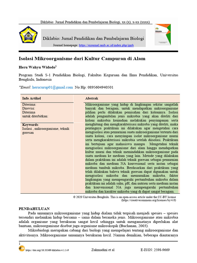 A1d019033 Heru Wahyu Widodo Isolasi | PDF | Pengembangan Diri