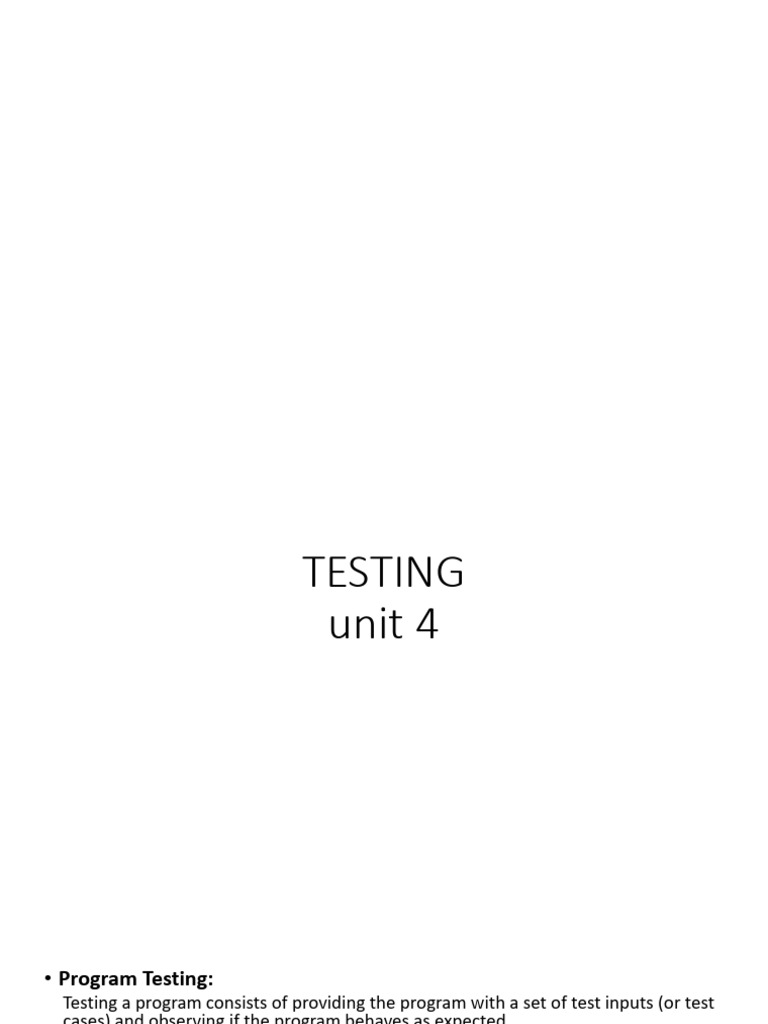 Testing 1 | PDF | Software Testing | Software Engineering
