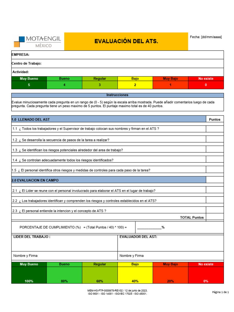 Evaluación ATS | PDF