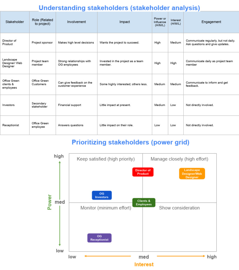 Activity Template Stakeholder Analysis and Power Grid | PDF | Business | Economies