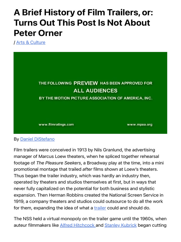 A Brief History of Film Trailers, Or: Turns Out This Post Is Not About ...