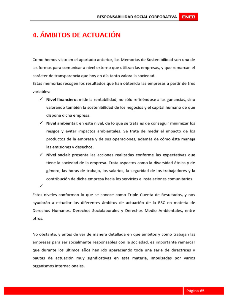 Triple Cuenta de Resultados en RSC | PDF | Responsabilidad social corporativa | Business