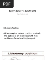 Lithotomy Position V/s Lloyd Davis Position | PDF | Human Leg | Surgery