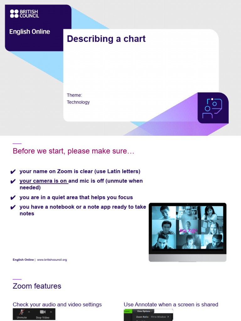 Describing A Chart | PDF | English Language | Text Messaging