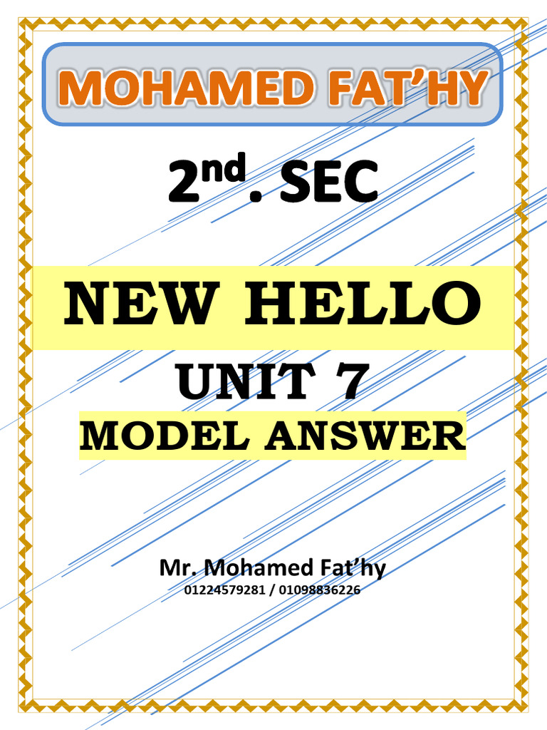Unit 7 Hello Answer-1 | PDF