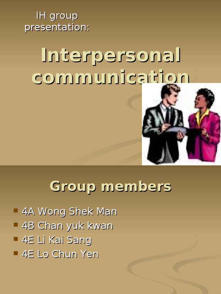 Interpersonal Communication | PDF | Science & Mathematics