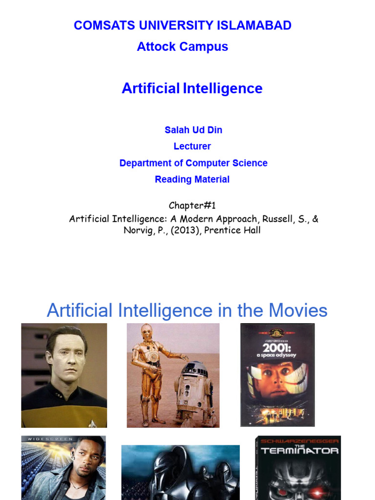 1 Introduction to AI | PDF | Artificial Intelligence | Intelligence (AI) & Semantics