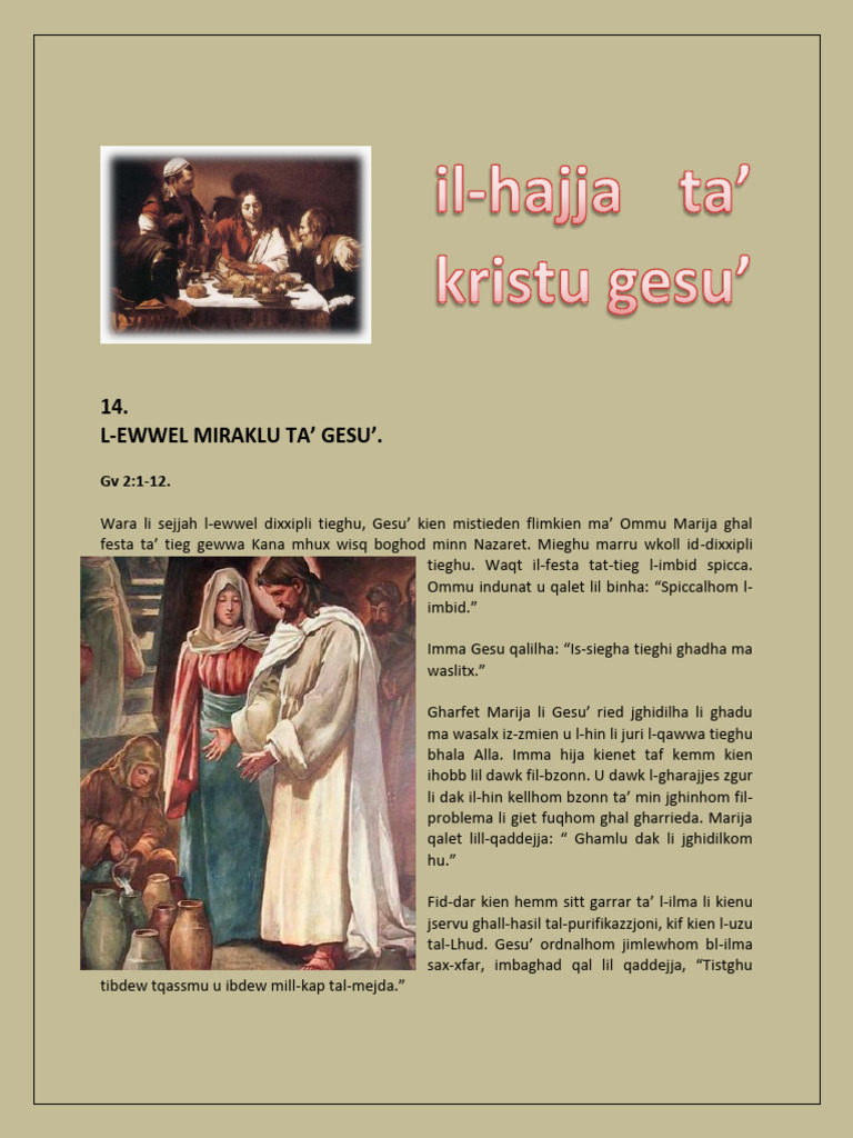 14 It-Tieg Ta' Kana | PDF