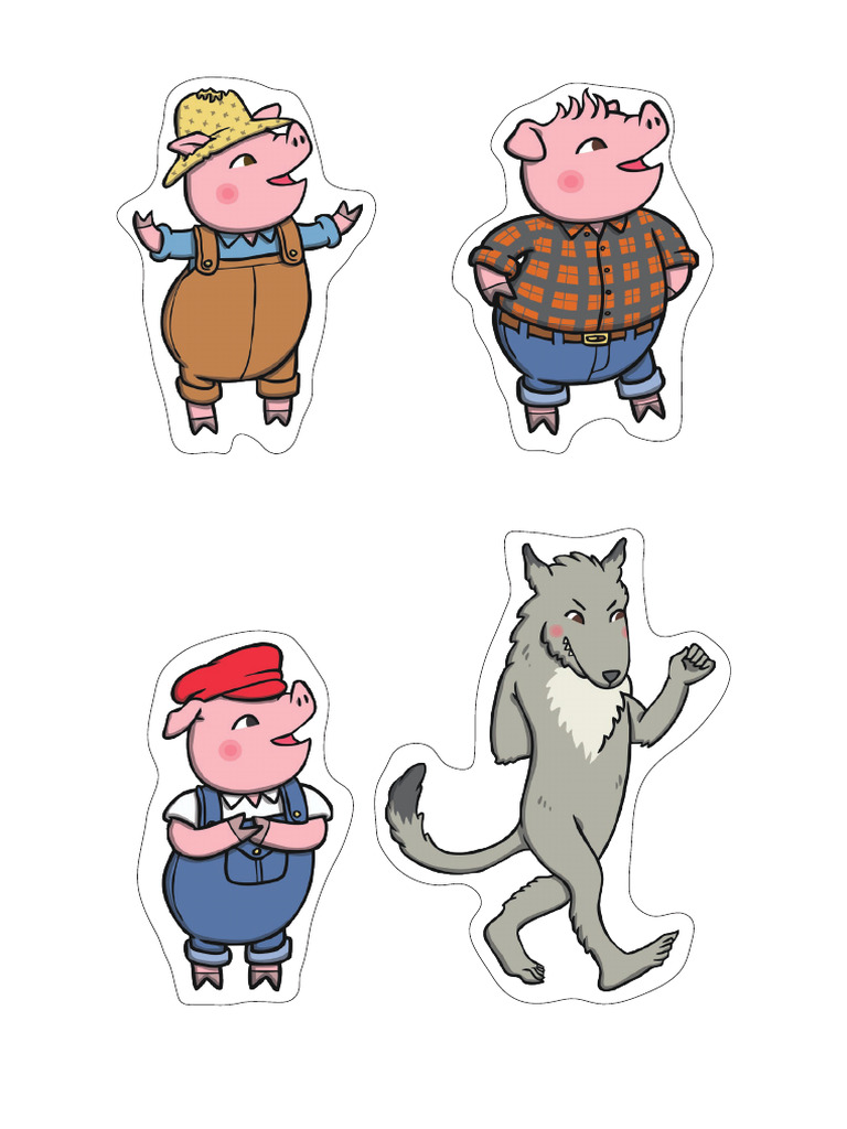 T TP 5697 The Three Little Pigs Small World Characters Ver 1 | PDF