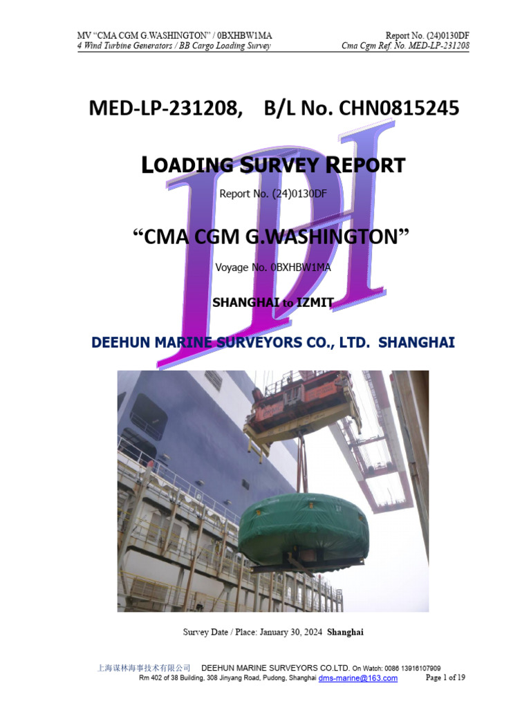 LOAD SURVEY REPORT - MED-LP-231208-CNSHA-TRIZT-4 Windmill Generators ...