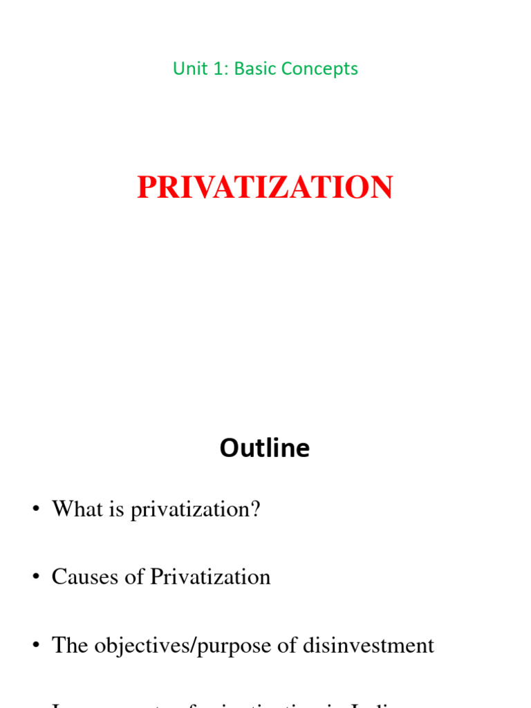 Privatization | PDF | Privatization | State Owned Enterprise