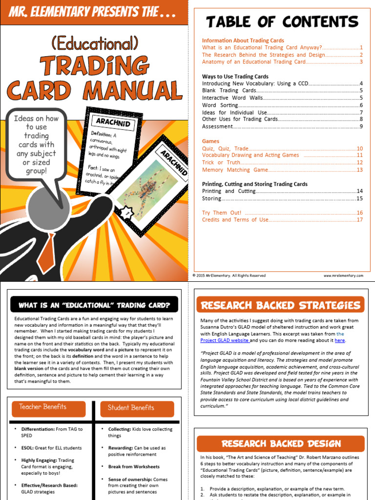Trading Card Manuals | Download Free PDF | Neuroscience | Language ...
