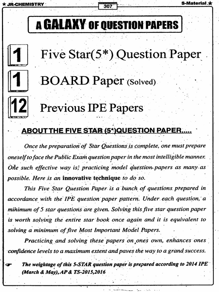 Star Q Ipe Chemistry 11th Class | PDF | Chemical Reactions | Molecules