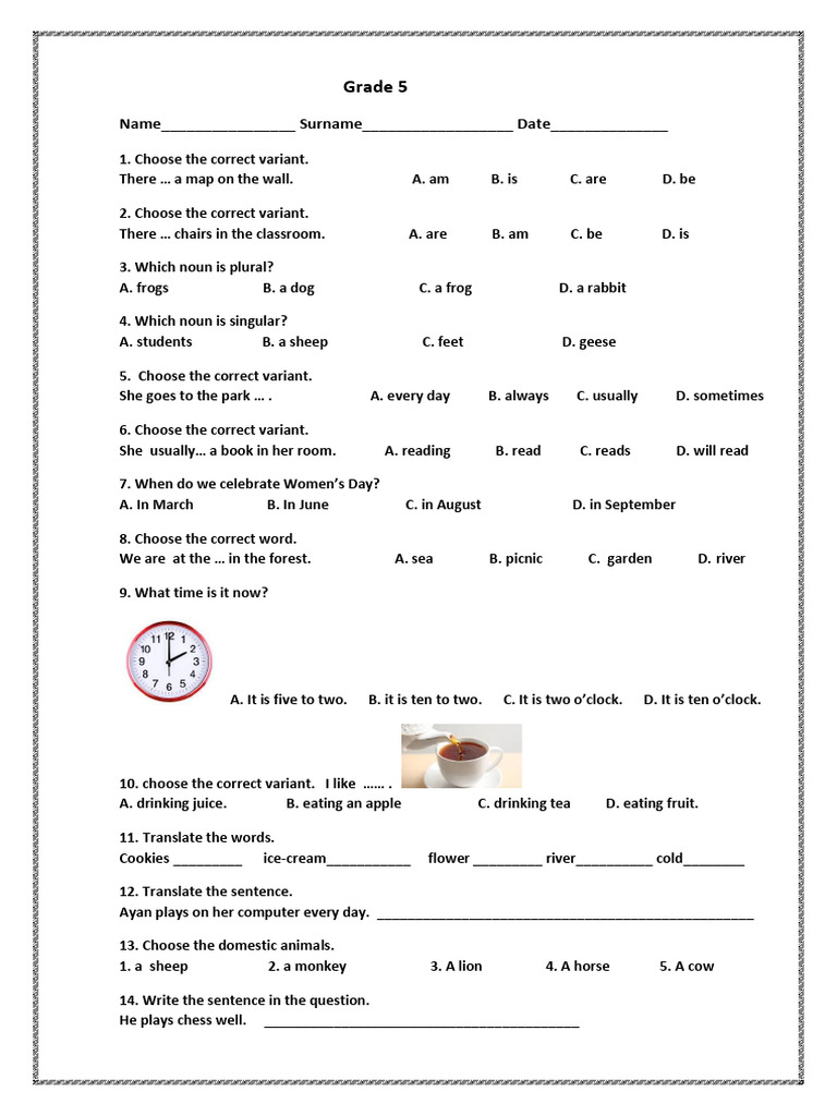 Grade 5 - Monitorinq (Gulshan Anar) | PDF | Language Families | Linguistics