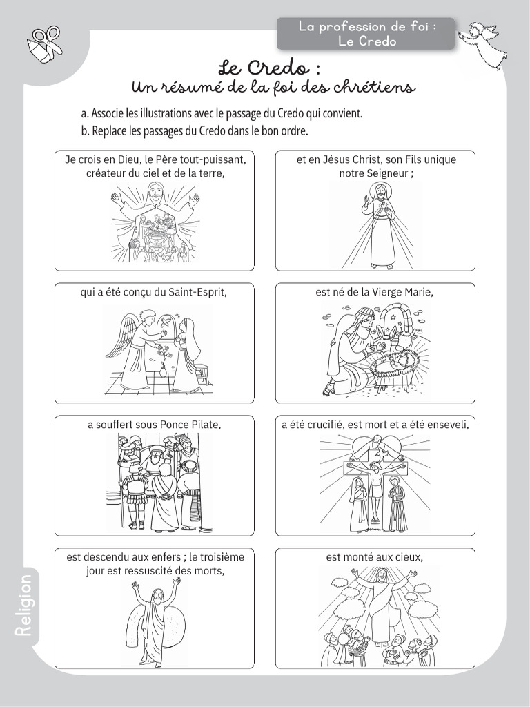 Résumé du Credo chrétien | PDF | Doctrines et croyances religieuses ...
