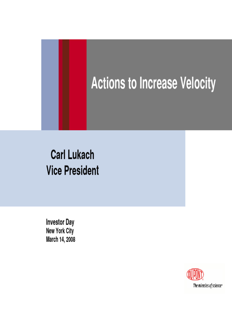 DD March08 Event | PDF | Du Pont | Dividend