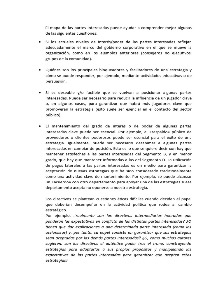 Matriz Interés Poder | PDF | Business