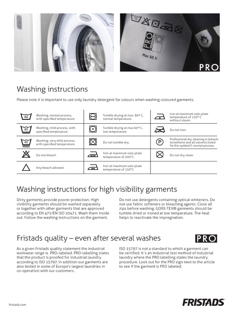 Wash Instructions For Download - en | PDF | Laundry | Cleaning