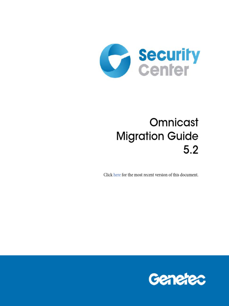 En - Omnicast Migration Guide 5.2 | PDF | License | Copyright