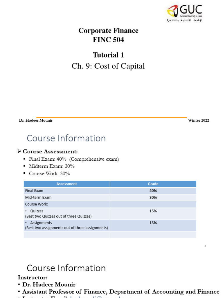 Managerial Finance | Download Free PDF | Cost Of Capital | Financial Services