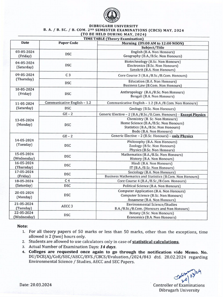 TDC 2nd Sem Cbcs - May - 2024 | PDF