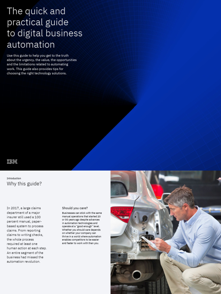 Quick And Practical Guide To Digital Business Automation Pdf Automation Banks