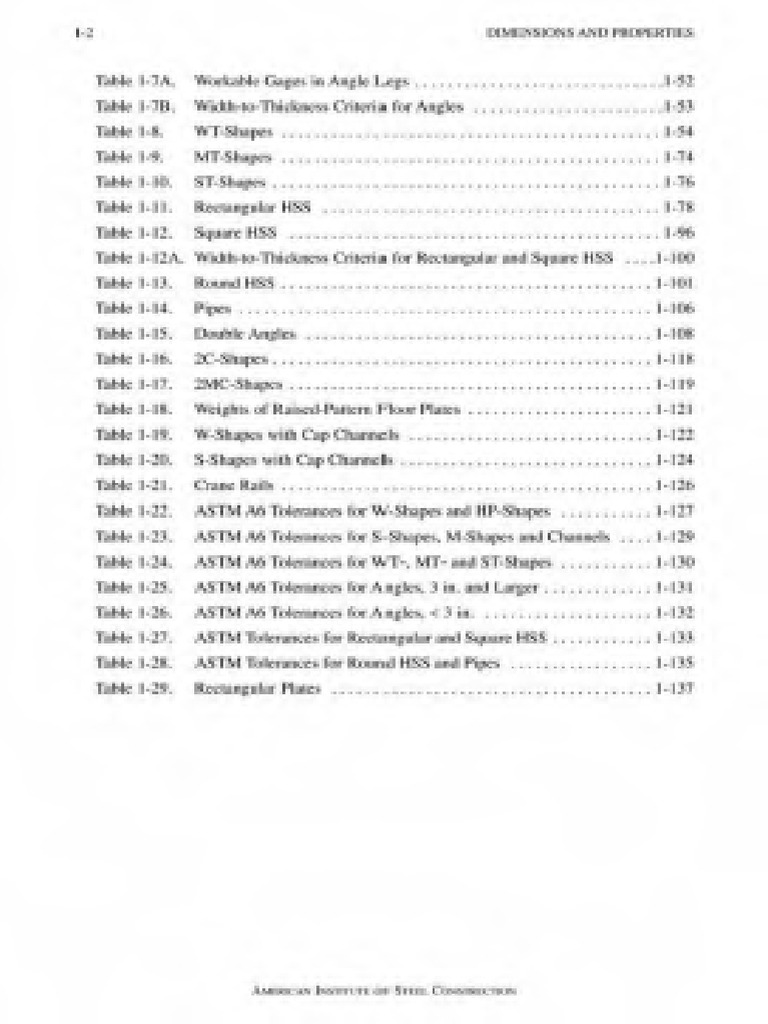 AISC 15th Steel Construction Manual PDF - 11 | PDF