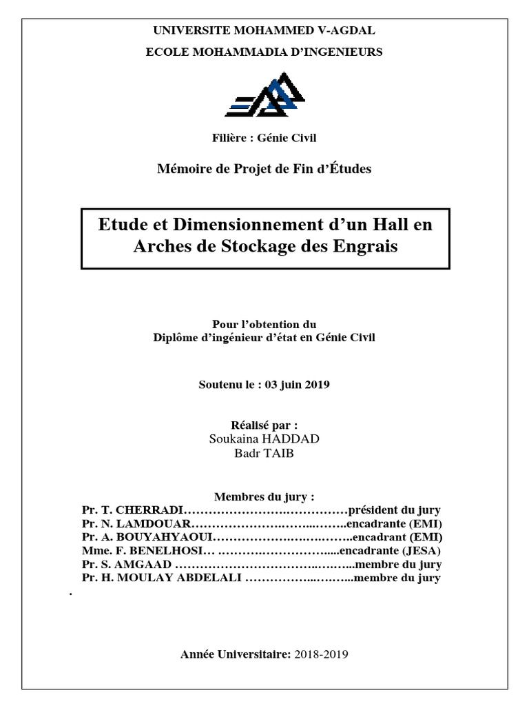 Rapport Jesa-Hall de Stockage | PDF | Génie du bâtiment | Ingénierie civile