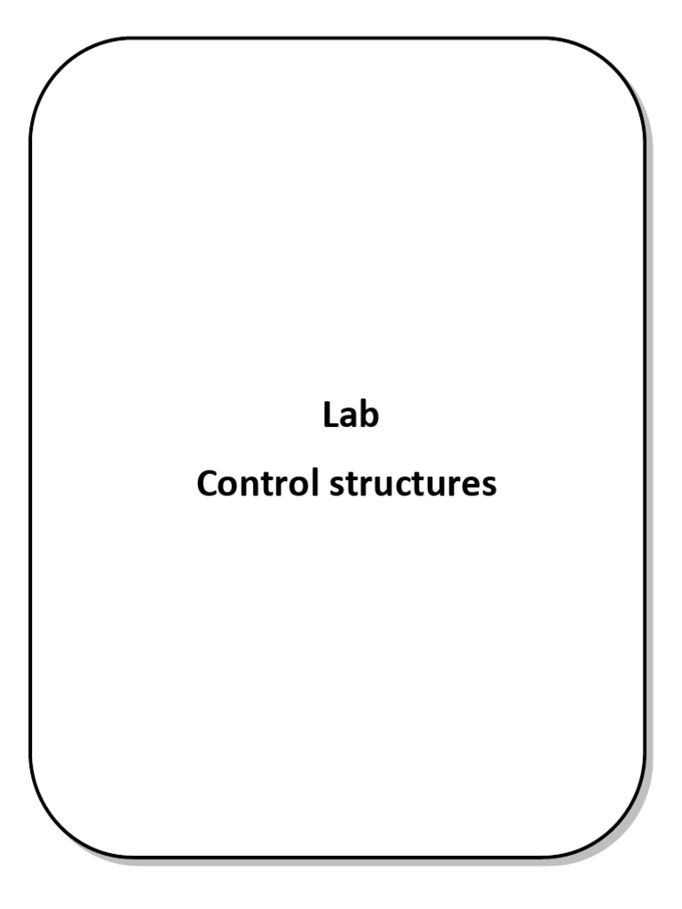 Week 3 Control Structure Pdf Control Flow Computer Engineering 