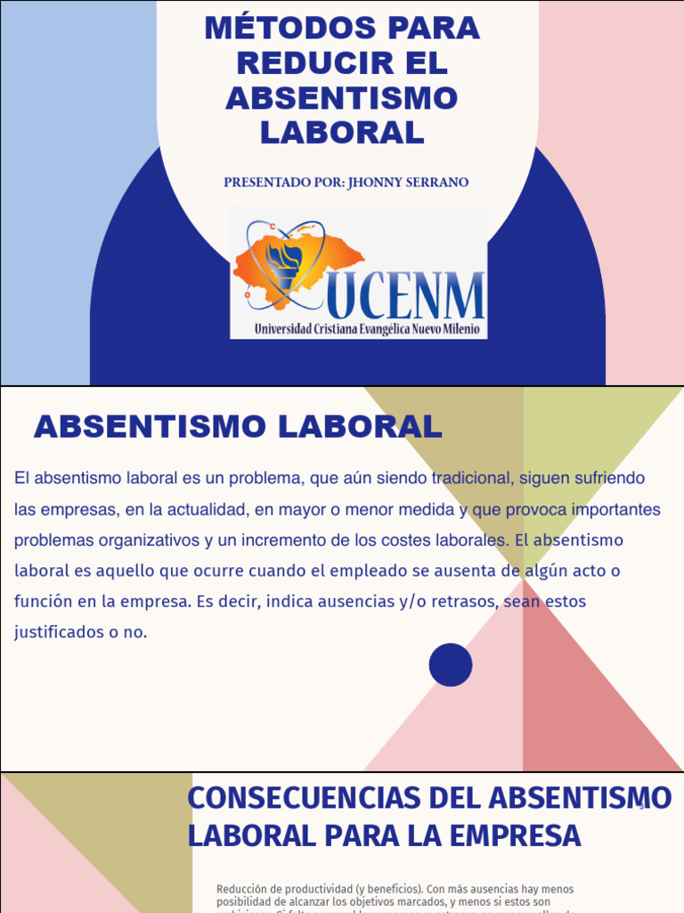 Metodos para Reducir El Absentismo Laboral | PDF | Business | Salario