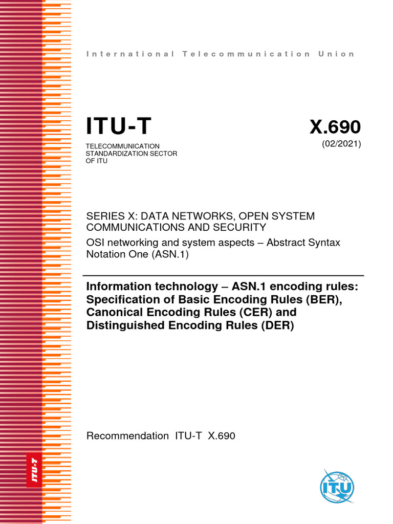 ASN.1 Encoding Rules Overview | PDF | Computer Data | Computer Science