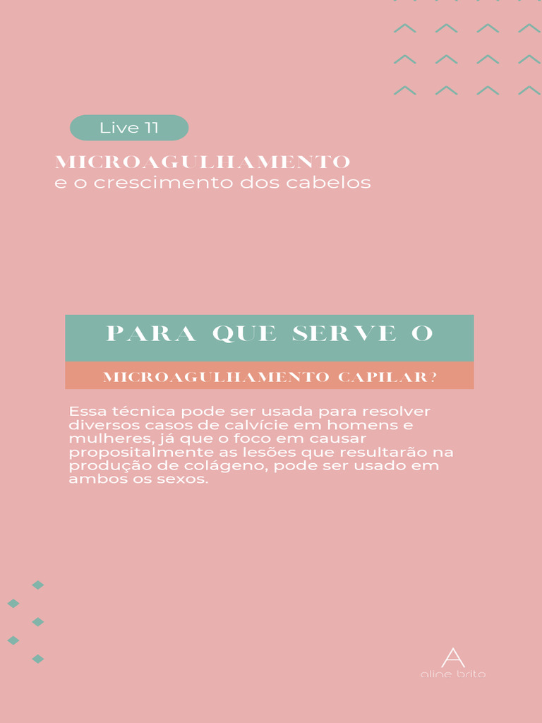 Microagulhamento Capilar: Benefícios e Tratamento | PDF | Cabelo ...