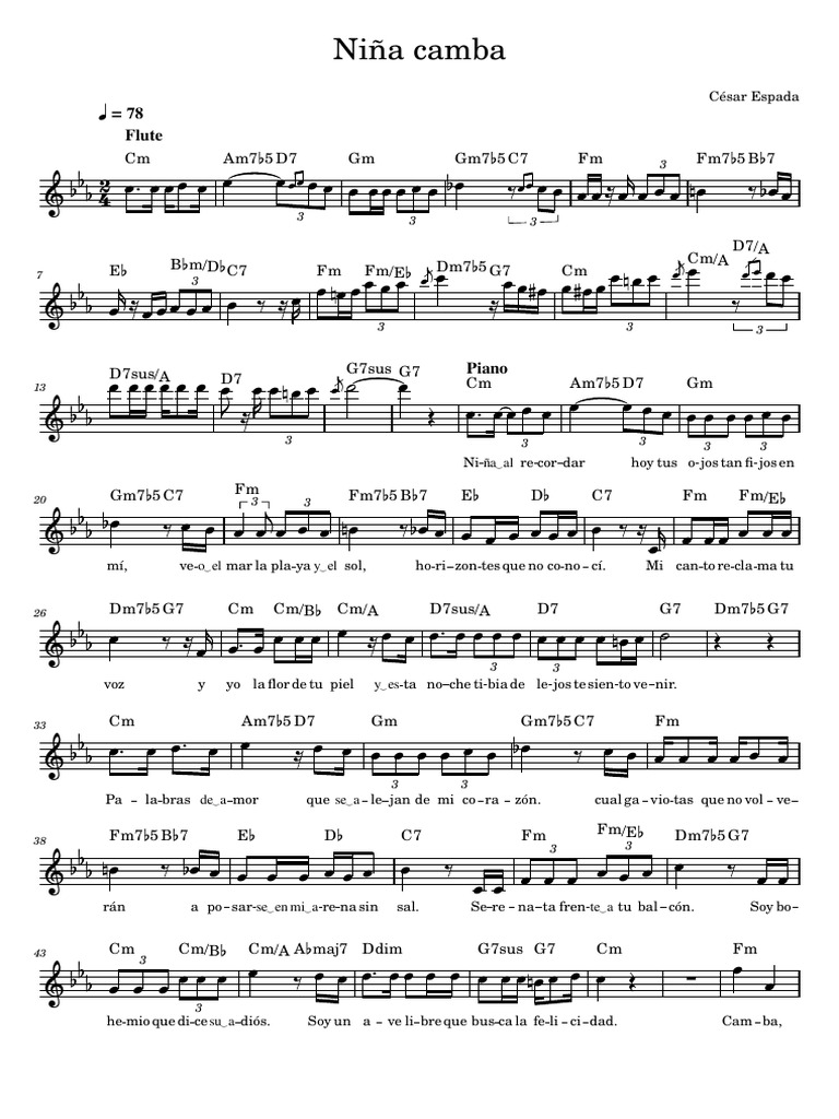 Nia - Camba Eb en CM | PDF