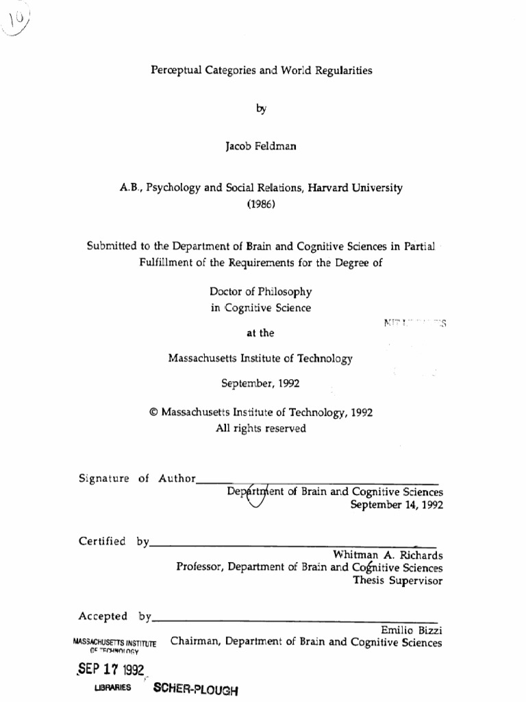 Feldman - Categorization World Structure | PDF