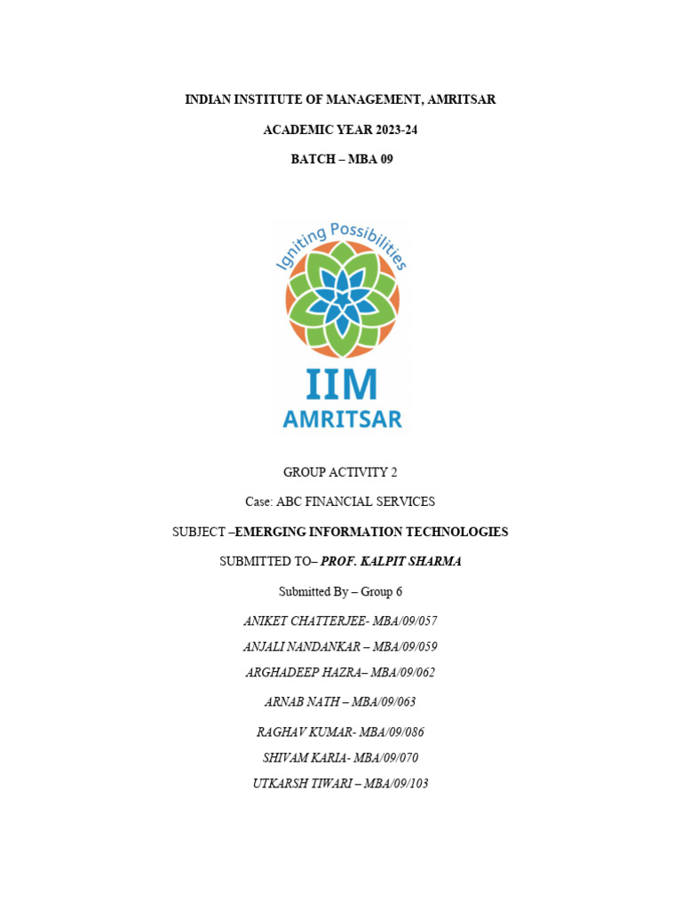 EIT - Group 6 - Assignment 2 | PDF | Databases | Cloud Computing