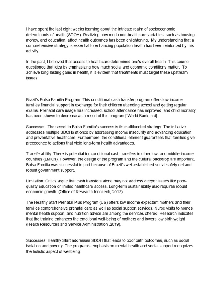 Learning Journal Unit 8-Health Science | PDF | Health Care | Social ...