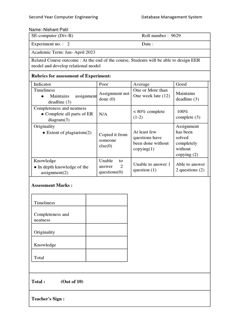 dbms_exp2_ | PDF | Computing