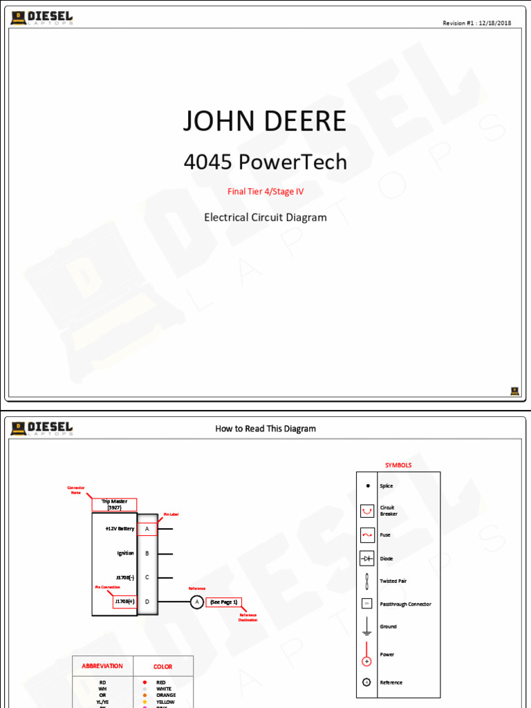 4045 PowerTech Engine Wiring Diagram | PDF | Throttle | Fuel Injection
