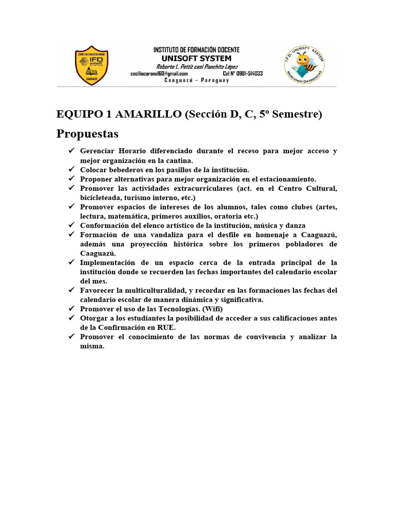 Equipo 1 Amarillo | PDF