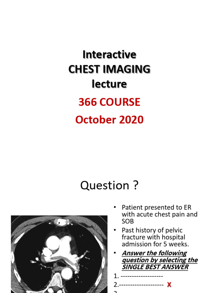 7 - Interactive Lecture Chest Radiology | PDF | Lung | Thorax