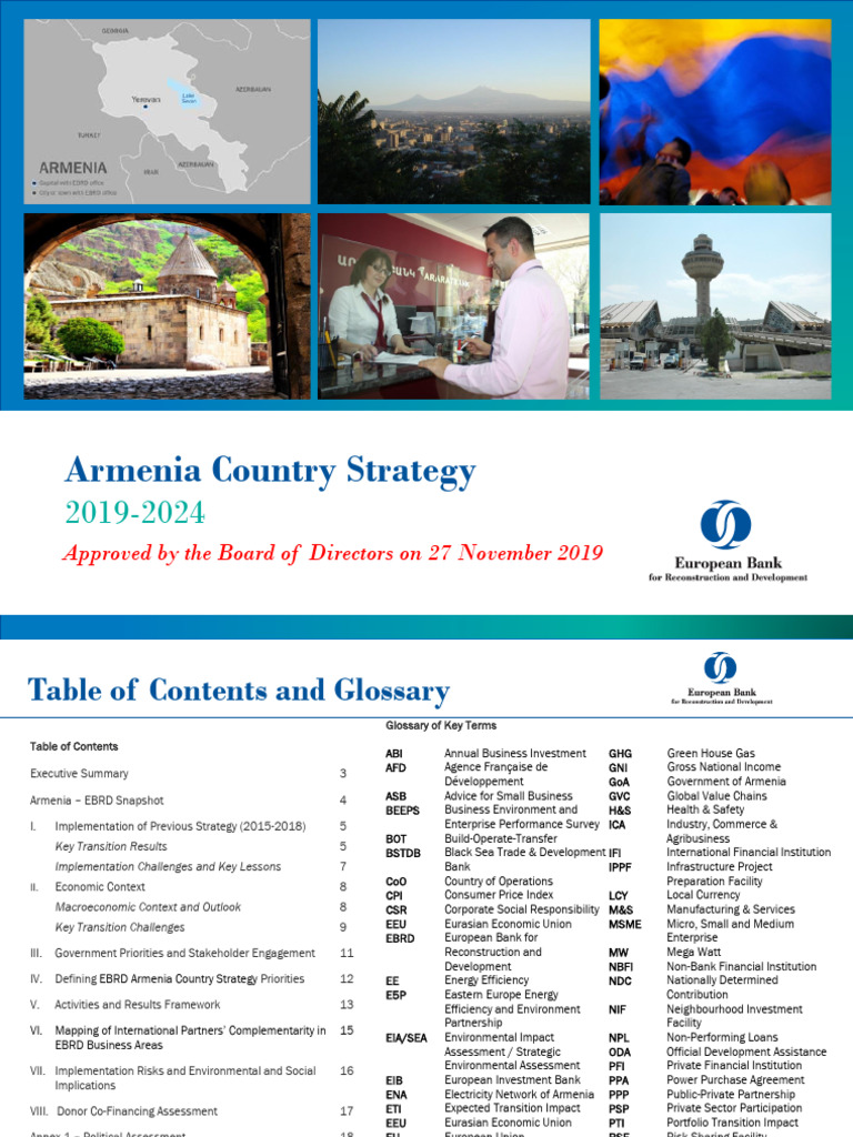 Armenia Country Strategy 2019-2024 | PDF | Infrastructure | Fiscal Policy