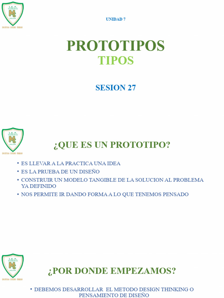 1ro S27 Tipos de Prototipos | PDF