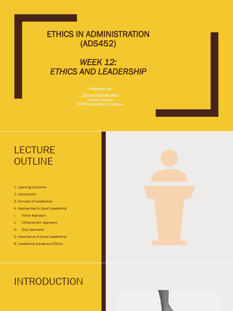 PP SLIDES - Chapter 8- ETHICS & LEADERSHIP | PDF